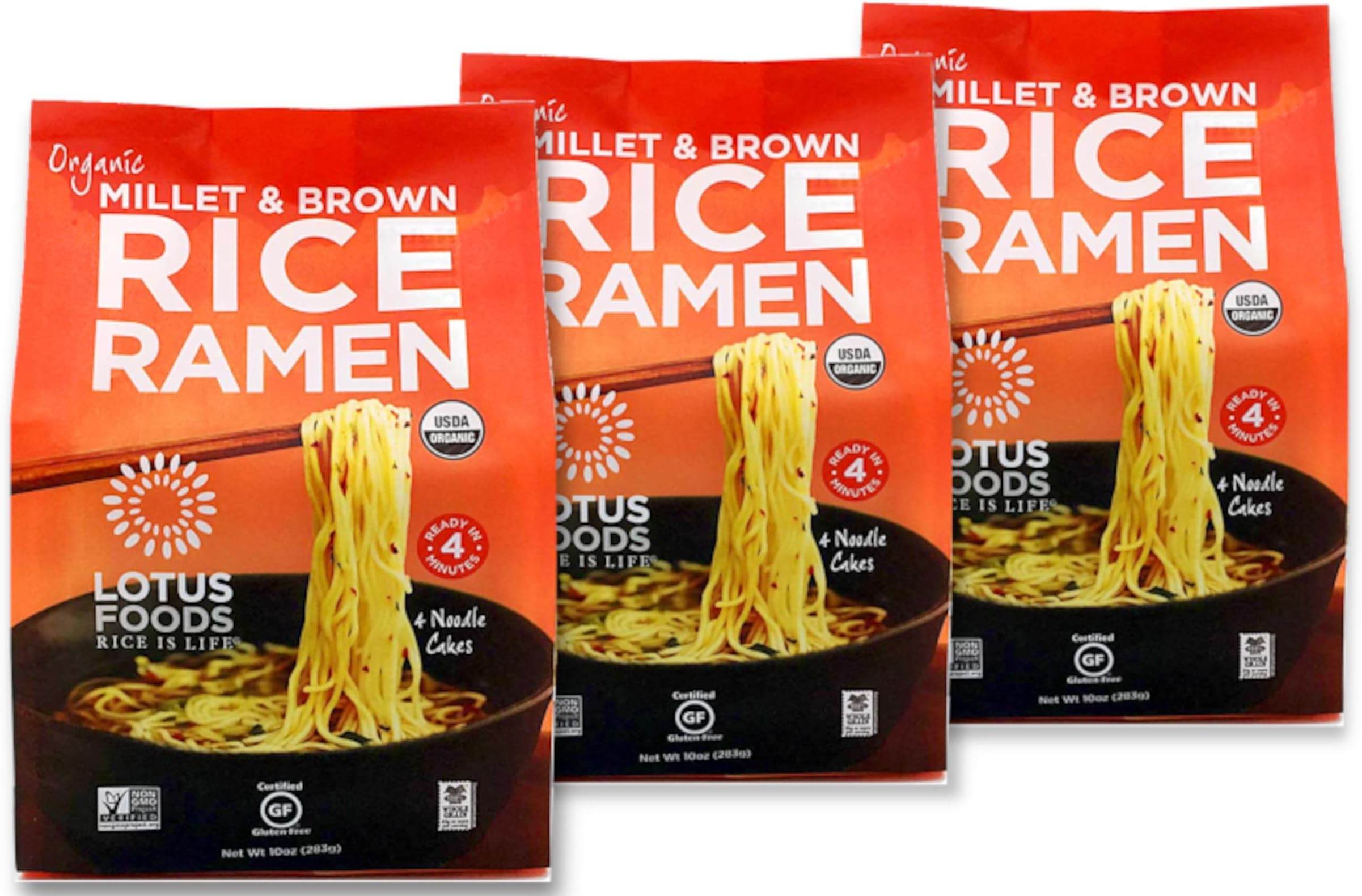 Amazon.com : Lotus Foods Gluten Free Rice Vegan Ramen & Miso Soup 3 ...