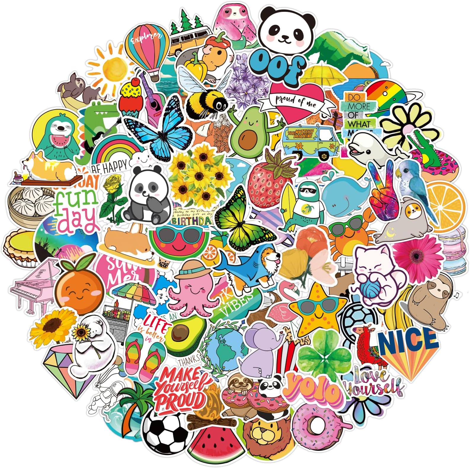 Amazon.com: 640PCS Aesthetic Stickers,VSCO Stickers Aesthetic for Water ...