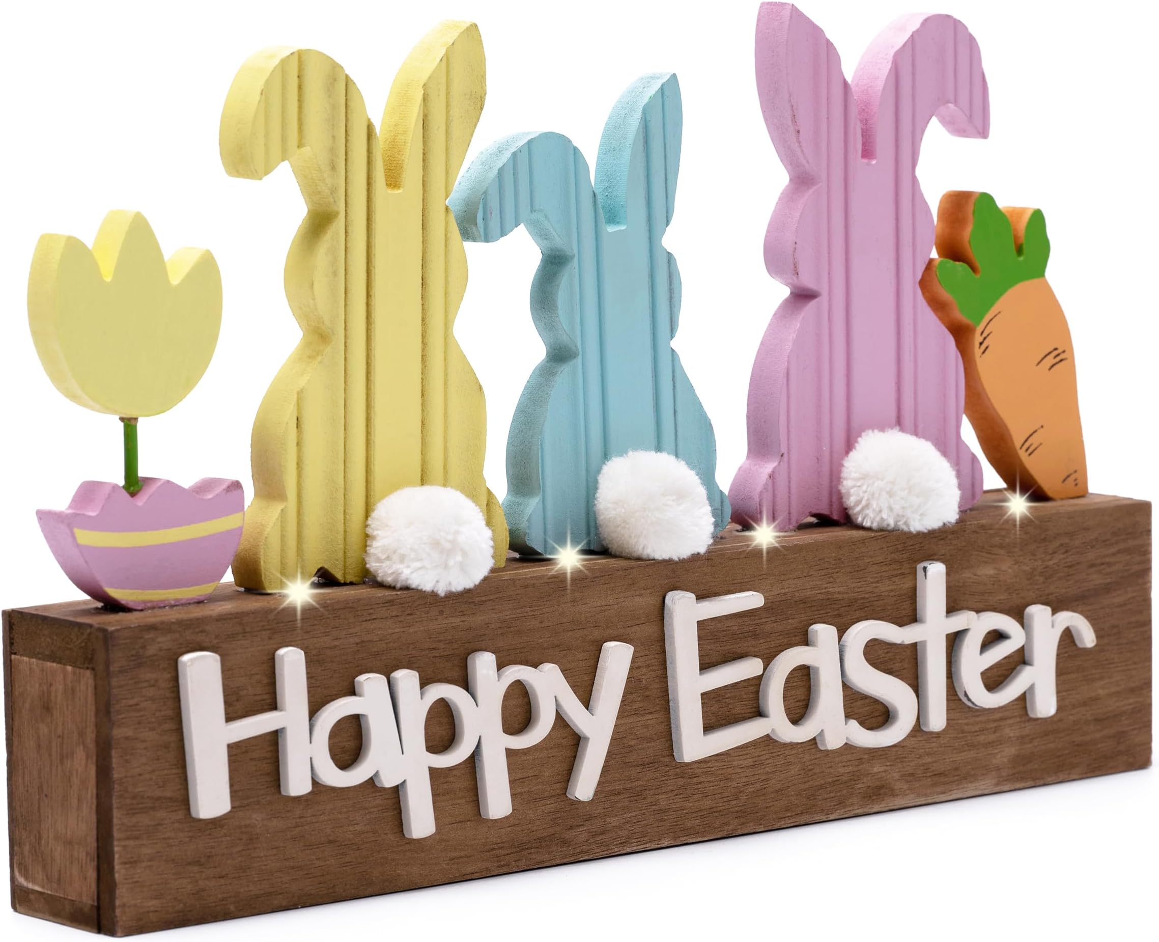 Amazon.com: Easter Decorations Train, LED Easter Decor for Tabletop ...