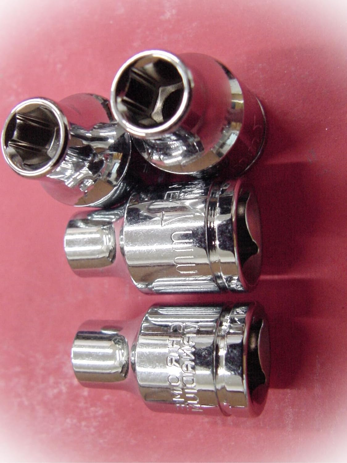 New Pack of 4 Pieces New 7mm Sockets Bondhus 6 Point 3/8" Drive Chrome ...