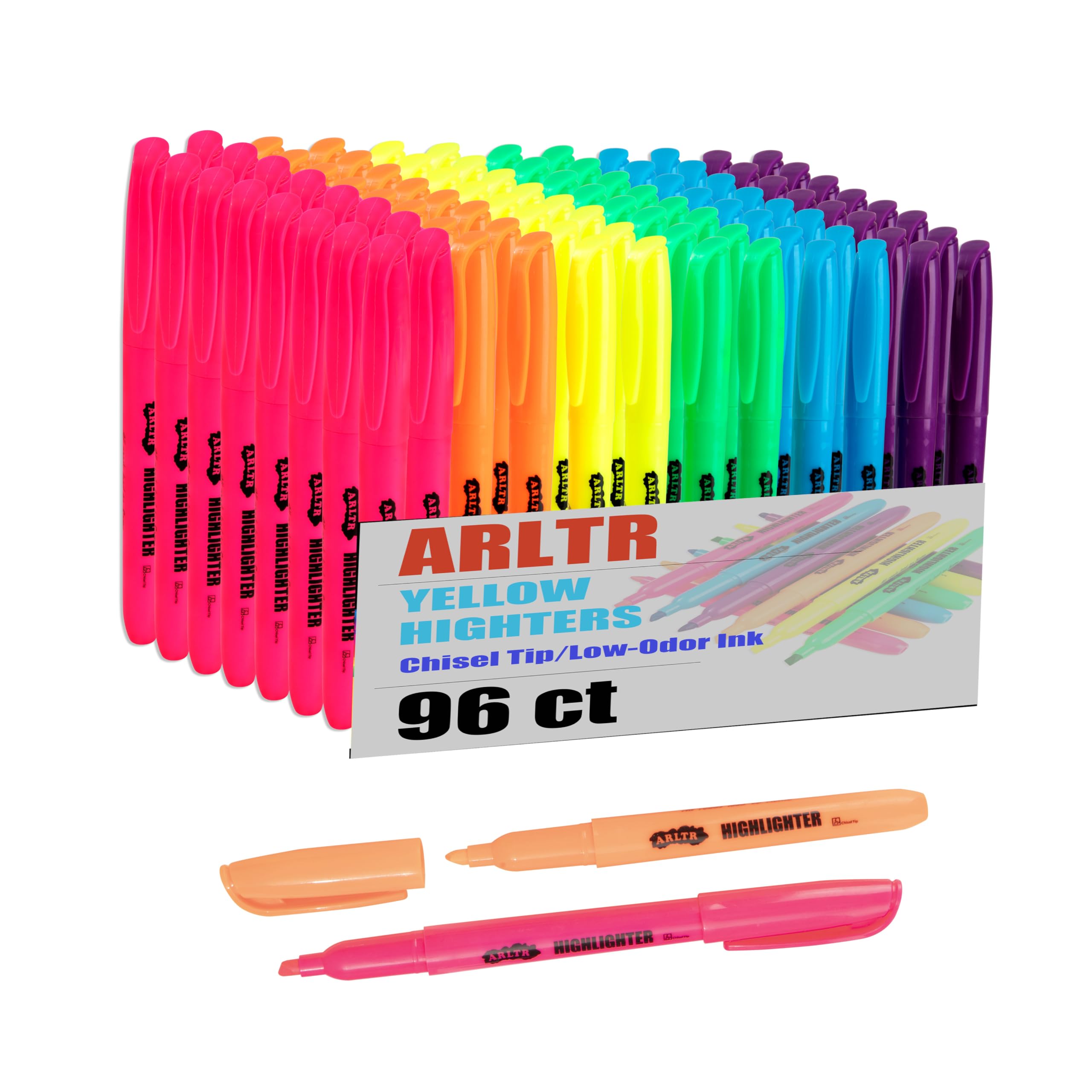 Amazon.com : 96 Pack Highlighters, Highlighters Assorted Colors Set, 6 ...
