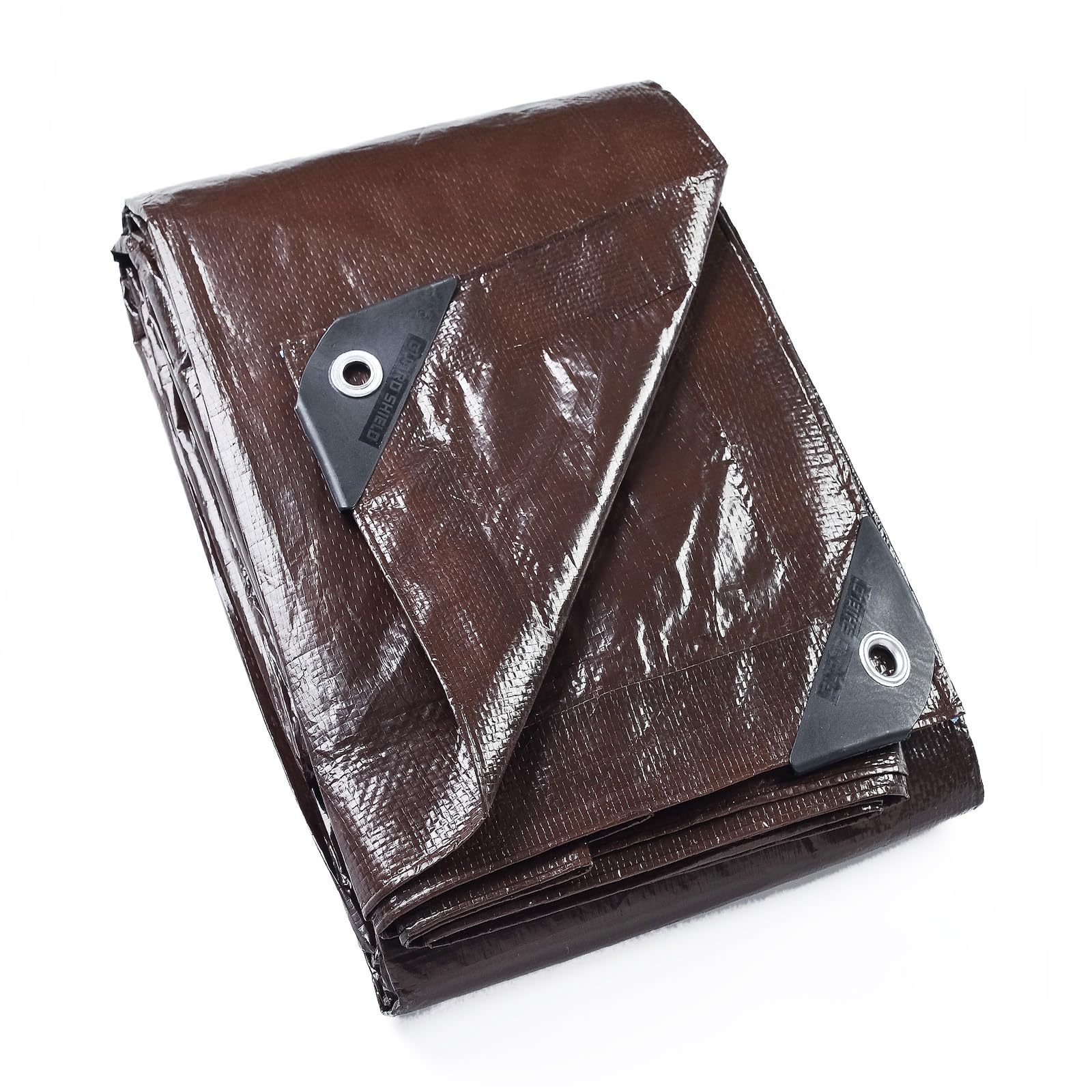 GUARD SHIELD Brown Tarp 20x30 Feet Waterproof Tarps Lightweight Camping ...