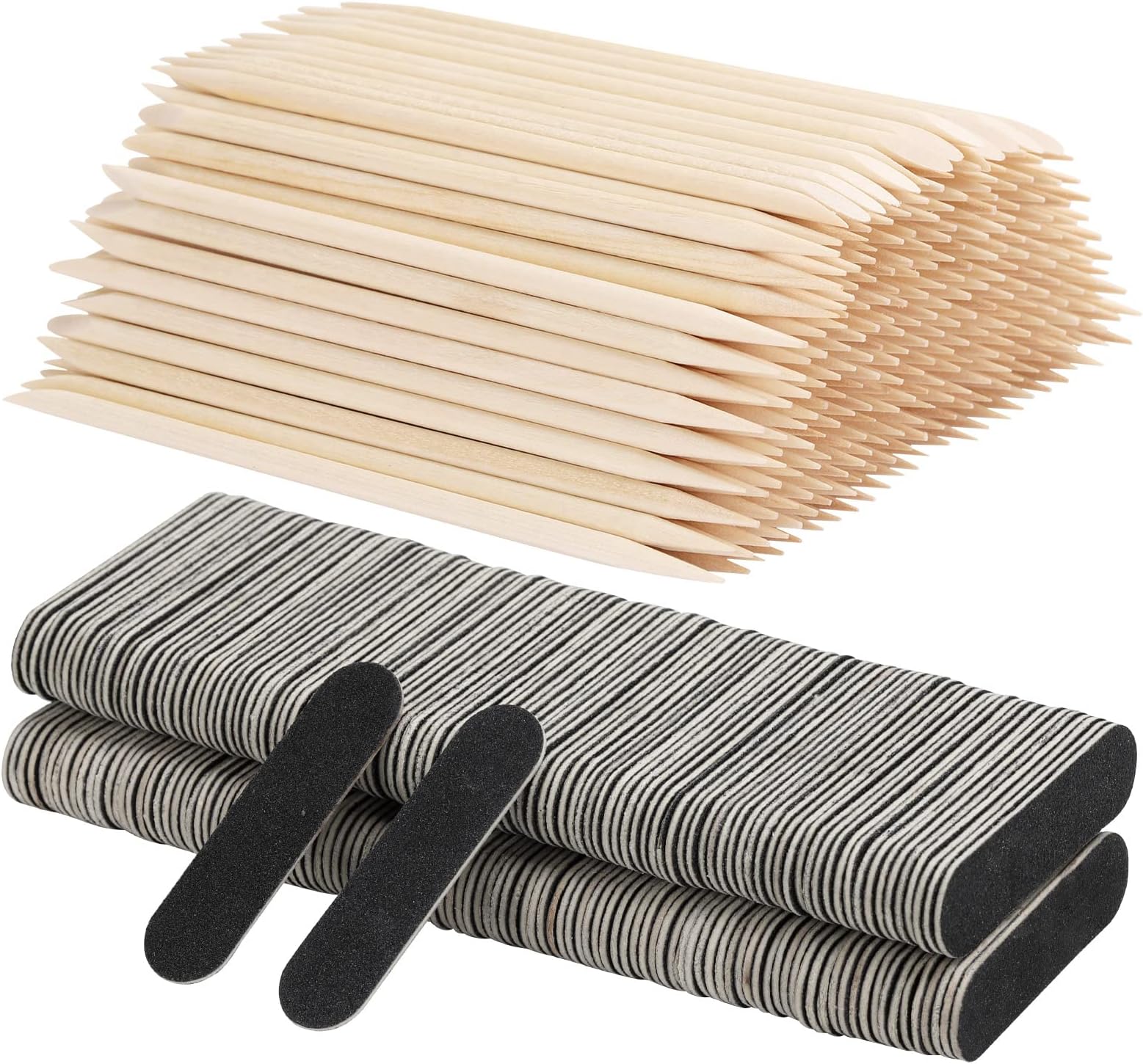 Amazon.com : 400pcs Nail Files Kit- 200 Mini Nail Files 180/240 Grit ...
