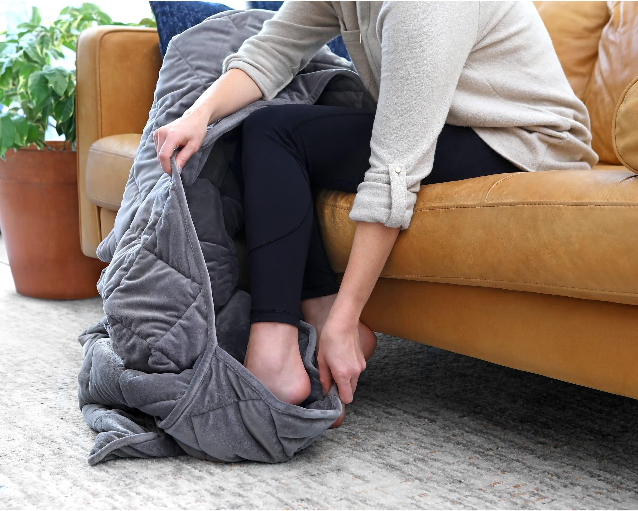 Amazon.com: PediPocket Patented Foot Pocket Blanket – 50” x 70” with 20 ...