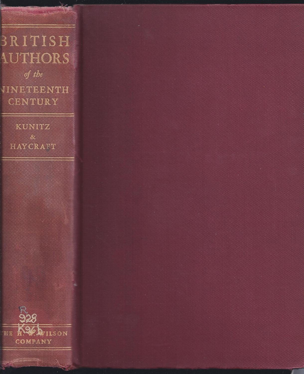British Authors of Nineteenth Century (Wilson Authors): Kunitz, Stanley ...