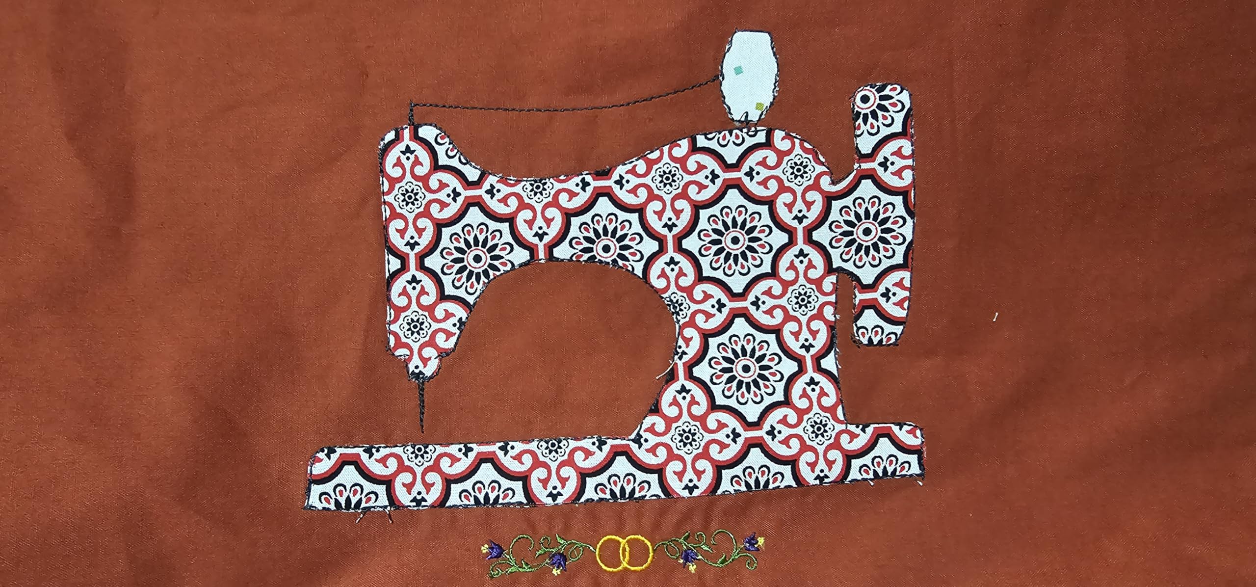 Amazon.com: Sewing Machine Cover, Embroidery, applique work ...