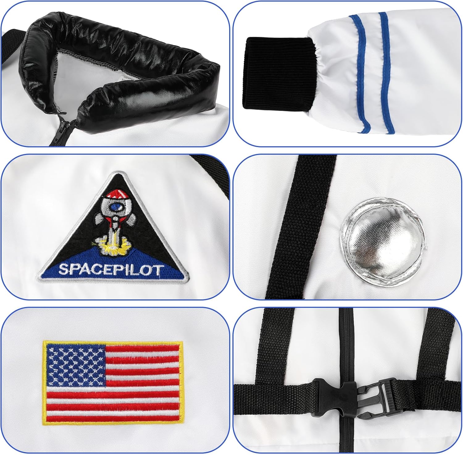 Disfraz de astronauta para niños con casco para niños, traje espacial ...