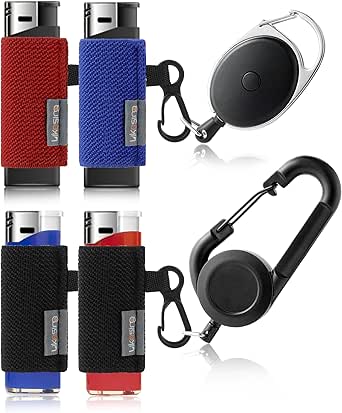 Amazon.com: Likesing Retractable Lighter Leashes, Bi'c Lighter Holder ...