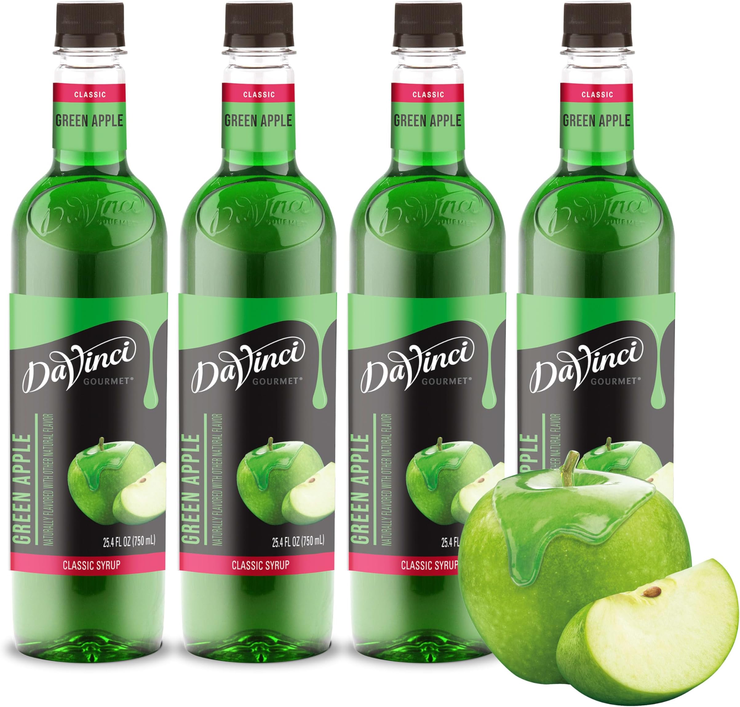 Amazon.com: DaVinci Gourmet Green Apple Syrup, 25.4 Fluid Ounces (Pack ...