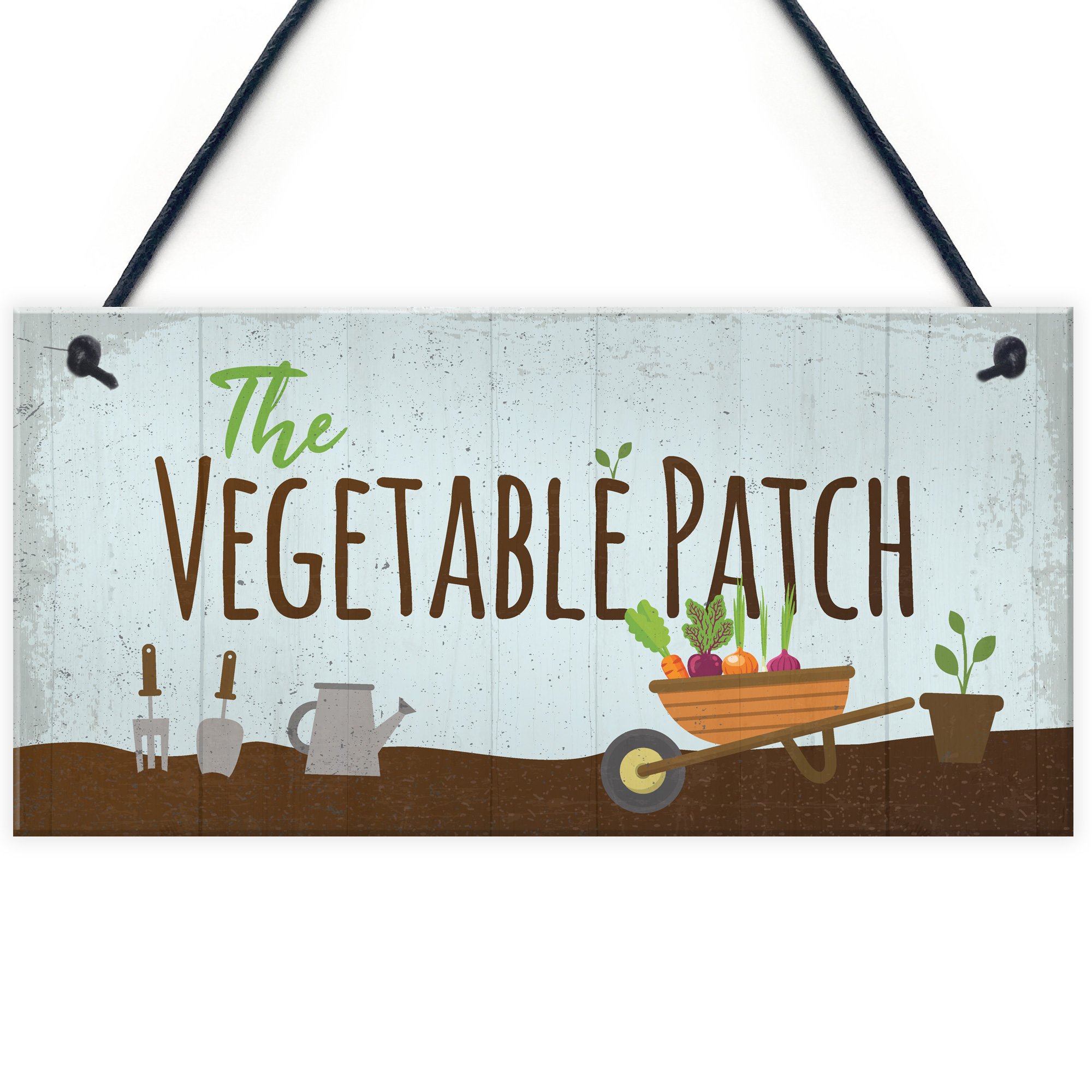 RED OCEAN Vegetable Patch Vegetable Garden Shed Sign Grandad Grandma ...