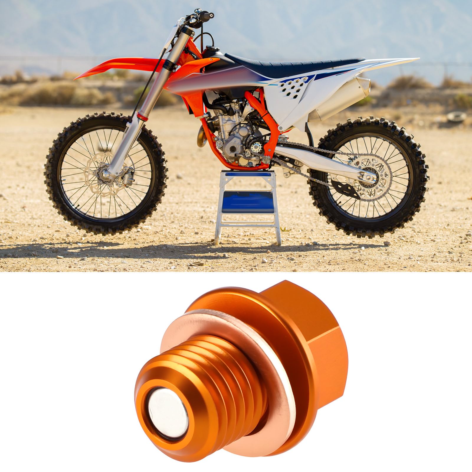 Aluminum Drain Plug Ktm Oil Drain Power Parts M12 X 1.5 Magnetic Oil ...