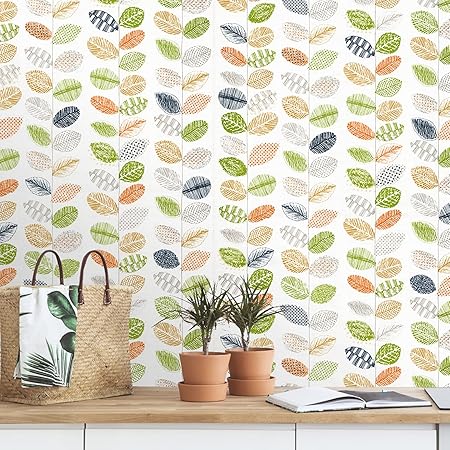 Peel and Stick Wallpaper Dot/Line Contact Paper Cute Colorful Wallpaper ...