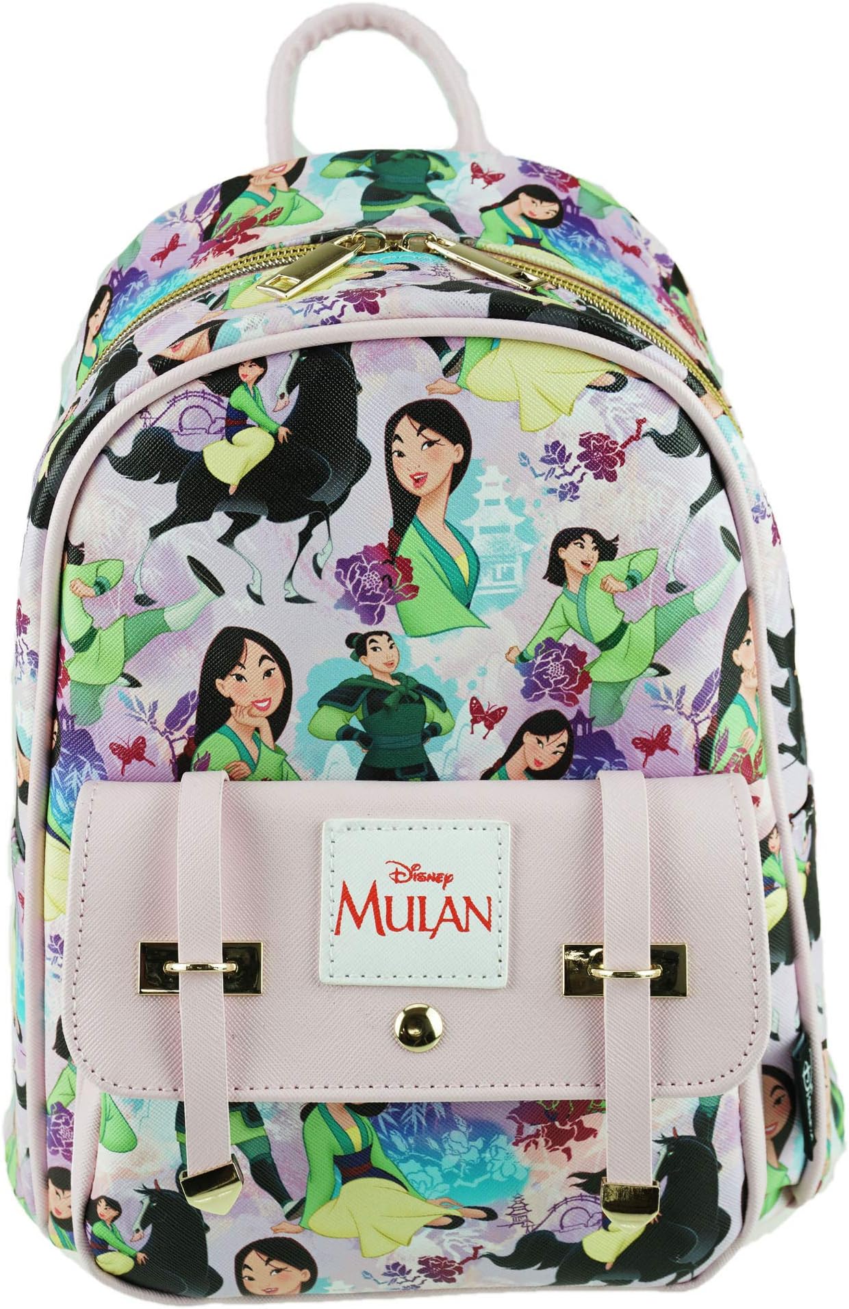 Amazon.com: Disney Minnie Mouse with Dots Mini PU Leather Backpack ...