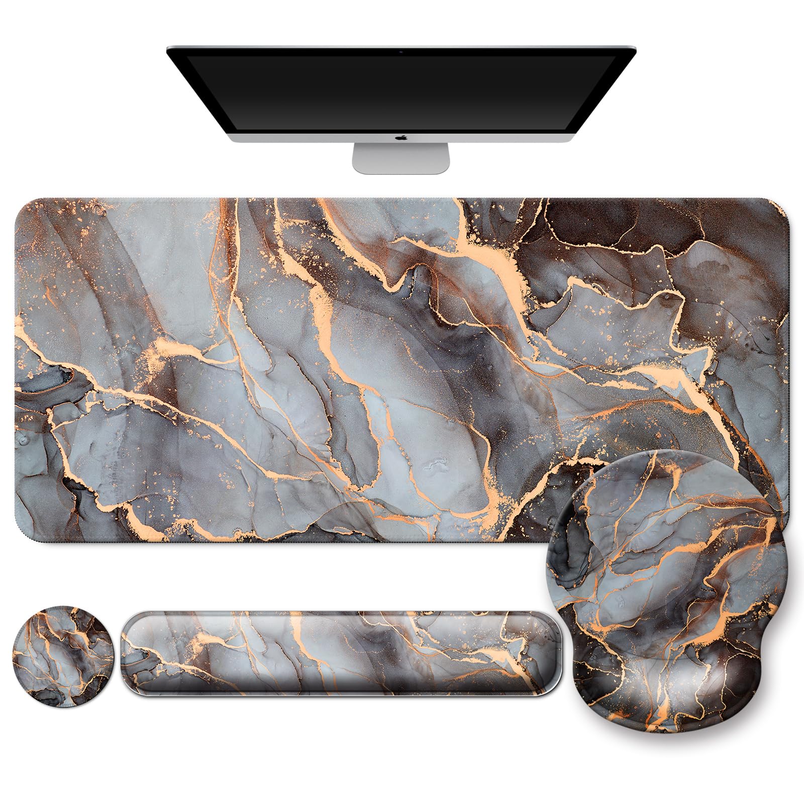 Snapklik.com : Mouse Pad + Desk Mat + Keyboard Wrist Rest + Coaster 4 ...