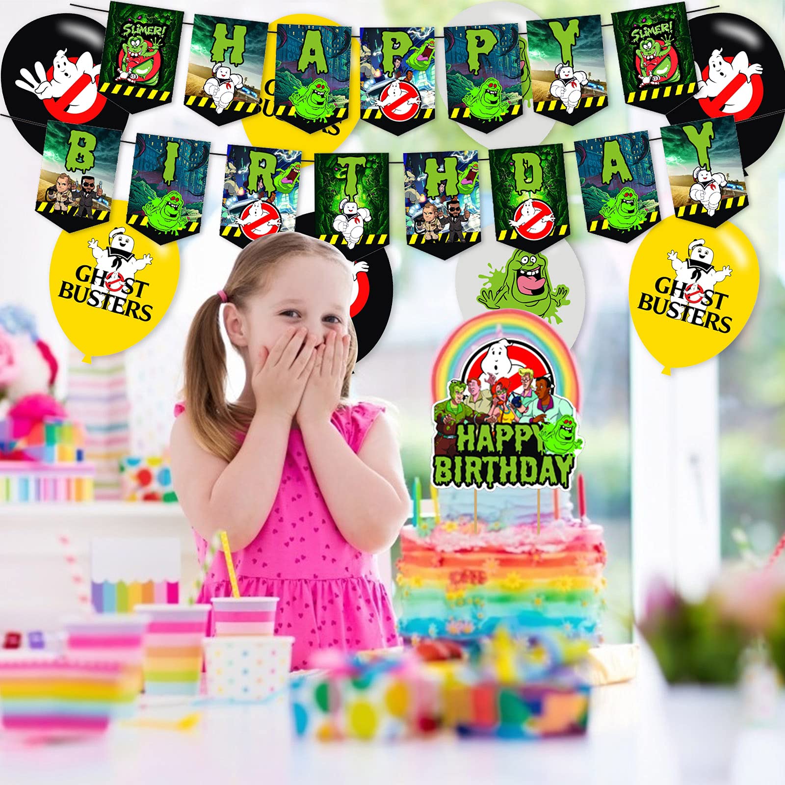 Ghostbusters Birthday Party Supplies,Ghost Busters Inspired Happy ...