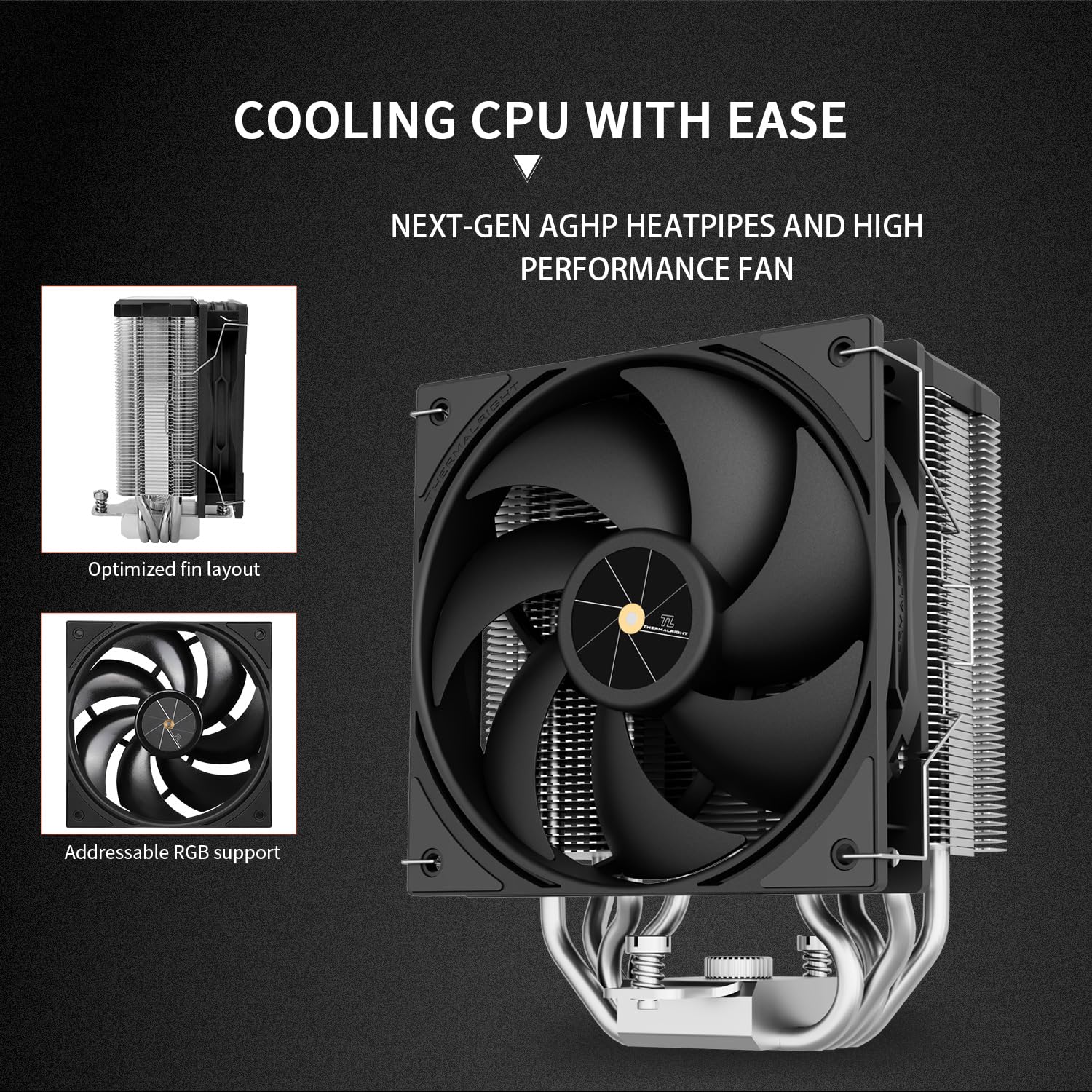 Snapklik.com : Assassin X 120R Digital Black CPU Air Cooler, 2000RPM ...