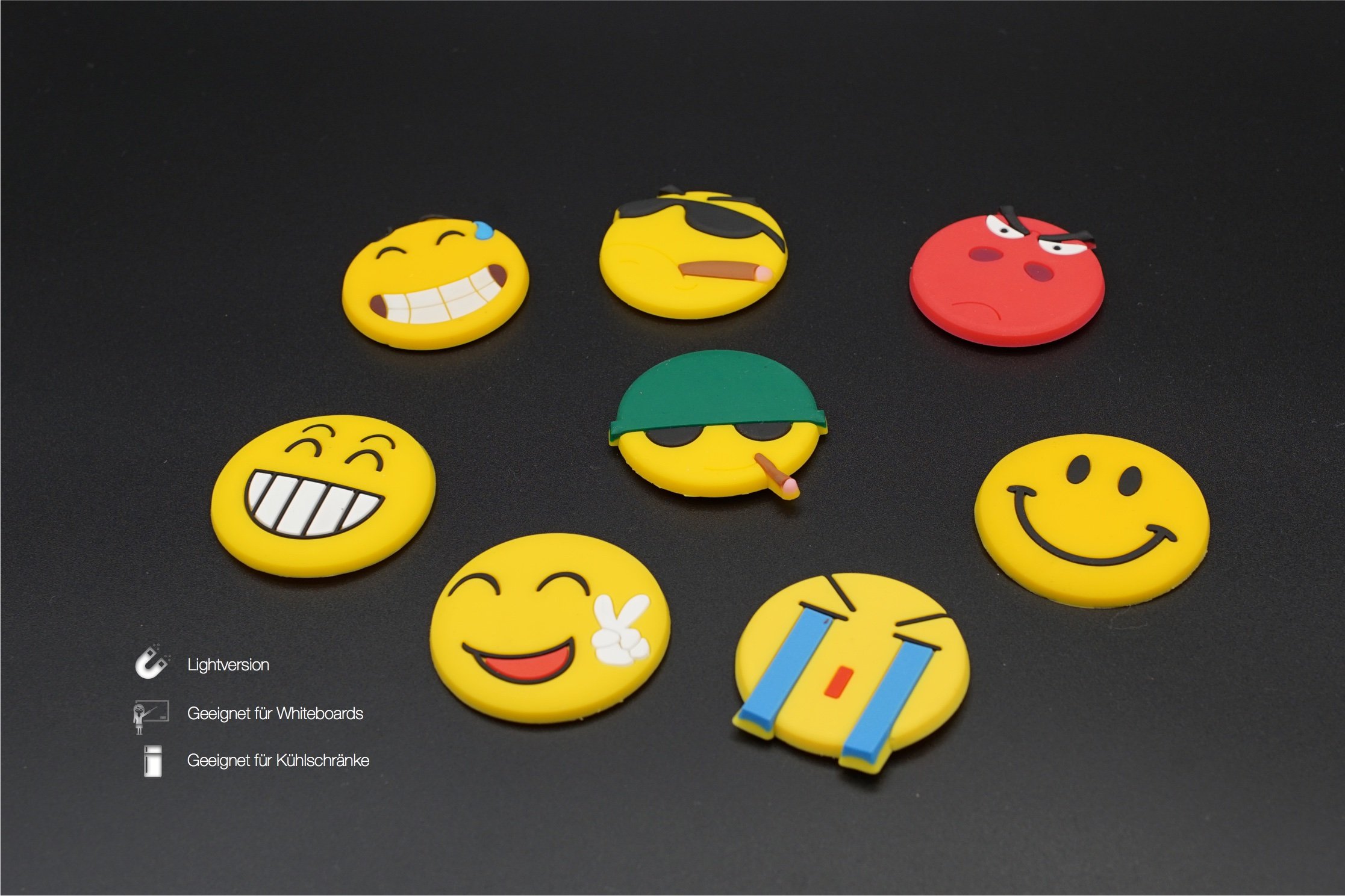 Buy 8x Magnets (Smiley, Emoticons, Whatsapp, Emoji) Memoboard ...
