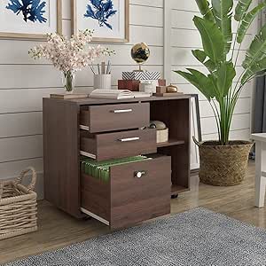 Amazon.com: Bellemave File Cabinet with Coded Lock Mobile Filing ...