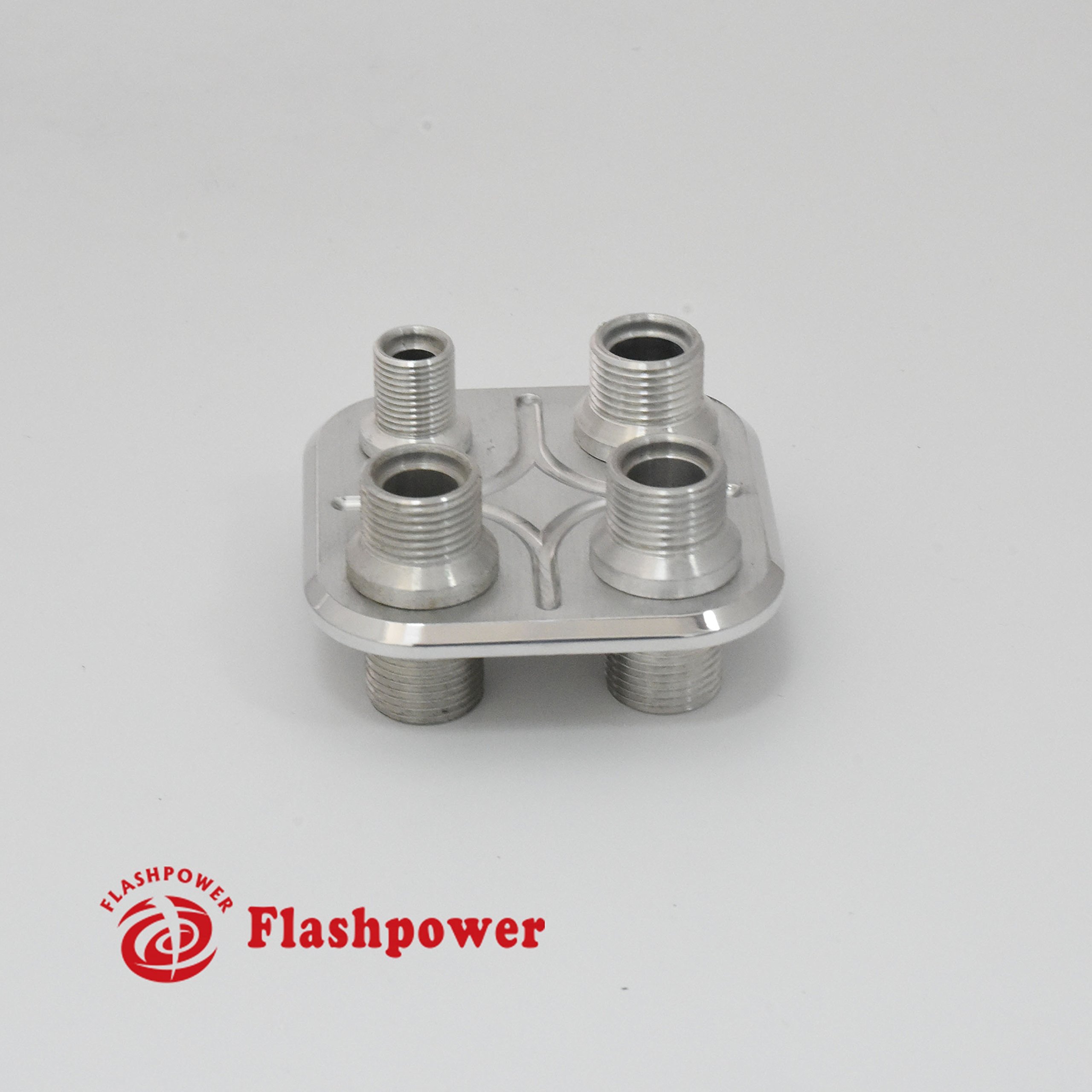 Hot Rod Custom Car Firewall Fittings 4-Port Billet Aluminum Firewall ...