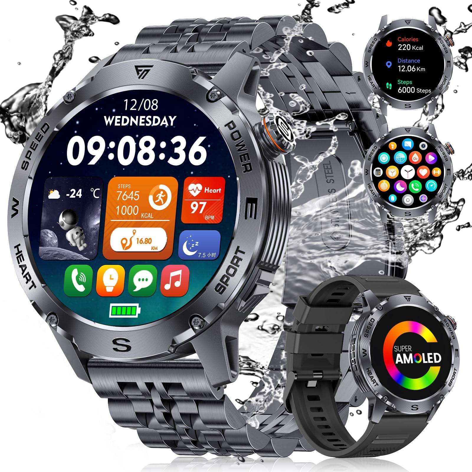 Amazon.com: LIGE Smart Watches for Men (Answer/Make Call) , Fitness ...