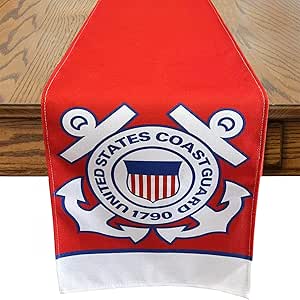 Amazon.com: U.S. Coast Guard Table Runner,Memorial Day Independence Day ...