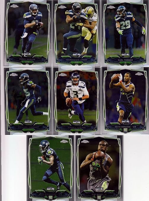 Amazon.com: Seattle Seahawks 2014 Topps Chrome NFL Football Series ...