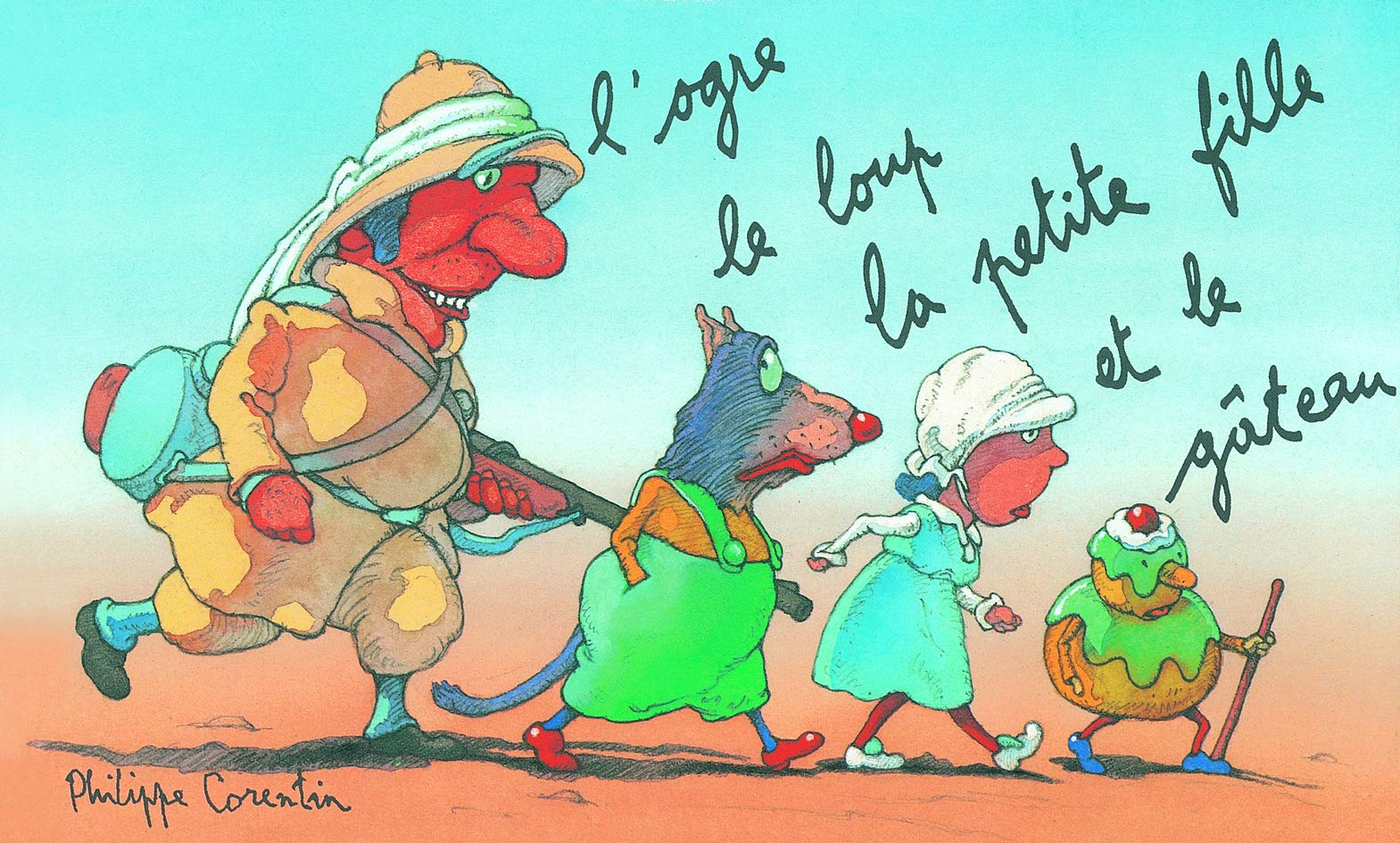Amazon.com: L'OGRE LE LOUP LA PETITE FILLE ET LE GATEAU: 9782211210041 ...