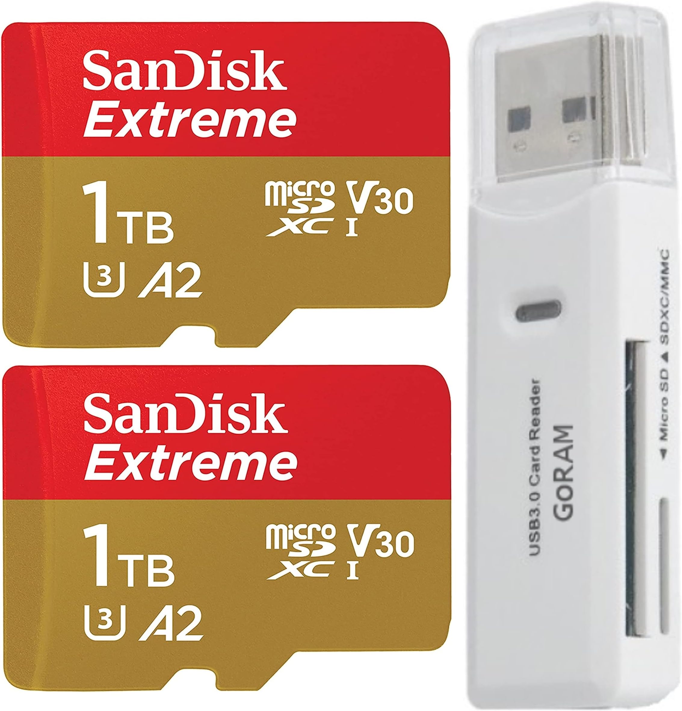 Amazon.com: SanDisk 1TB Extreme microSDXC UHS-I Memory Card with Adapter - Up to 190MB/s, C10 ...