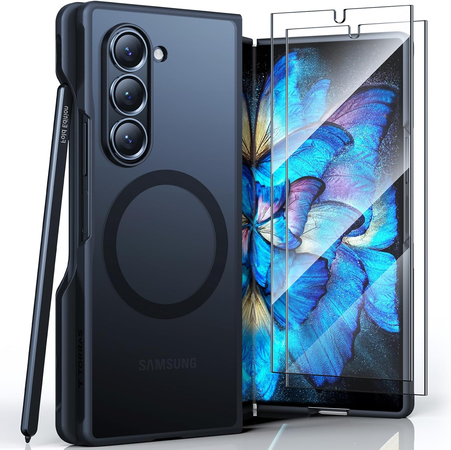 Amazon.com: TORRAS Upgraded Magnetic Shockproof for Samsung Galaxy Z ...