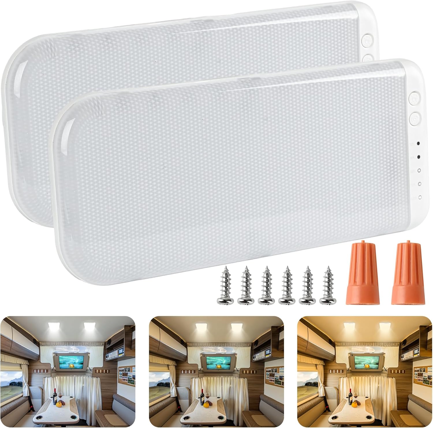 Amazon.com: Rlvym RV Lights Interior, DC 12V 15W Led RV Ceiling Dome ...