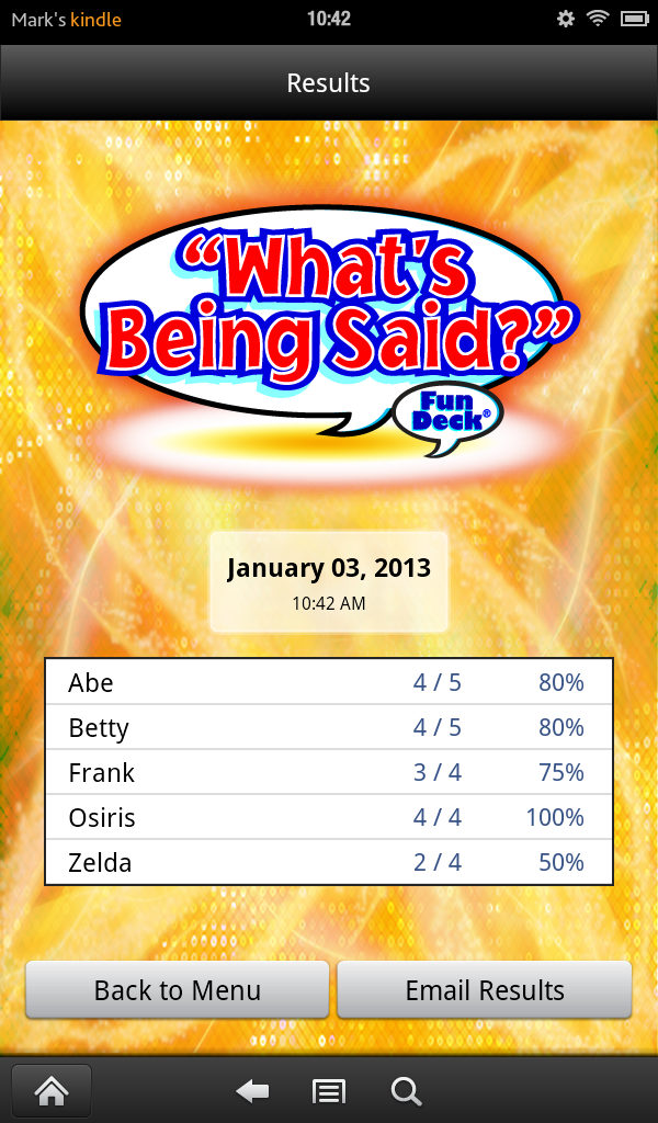 What's Being Said? Fun Deck - Application sur Amazon Appstore