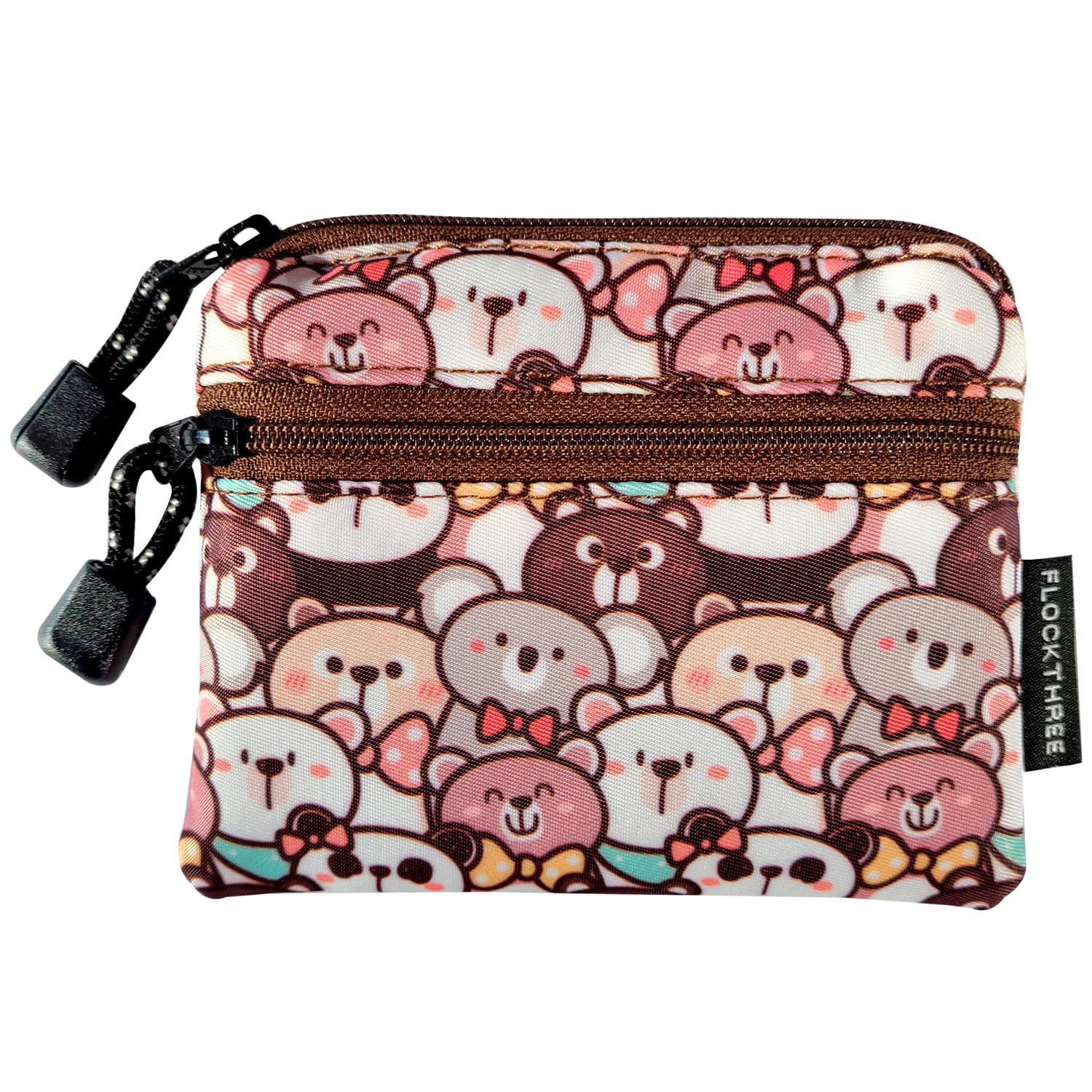 Amazon.com: FLOCK THREE Small Coin Purse Pouch for Women with Zipper ...