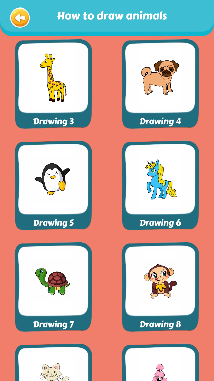 How to draw animals - drawing cute animal - App on Amazon Appstore