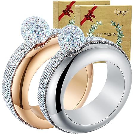 Amazon.com | CCJK Liquor Flask for Women with Funnel - Stainless Steel ...