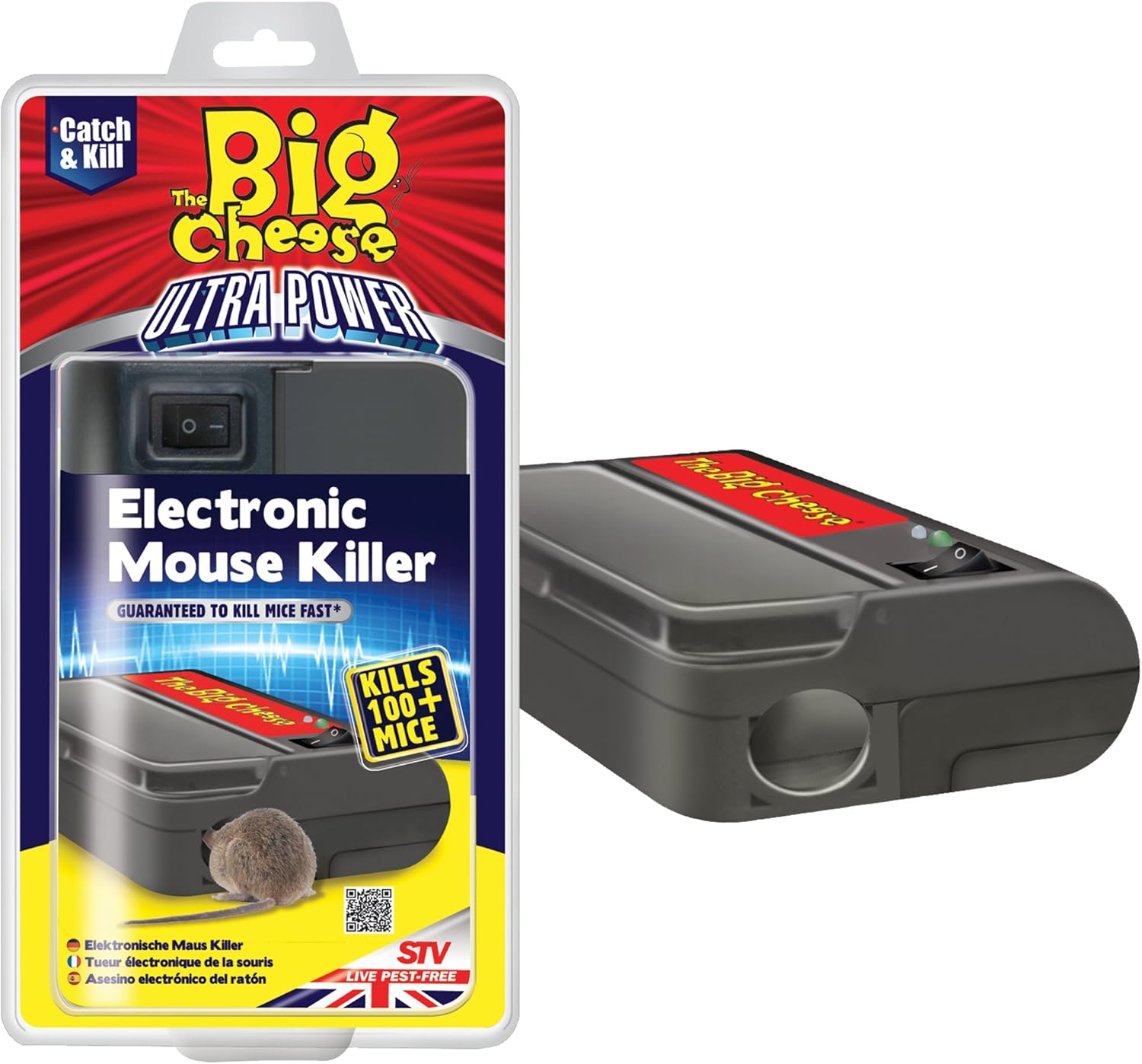 Electronic Mouse Trap Poison Free Rodent Killer with Catch Display ...