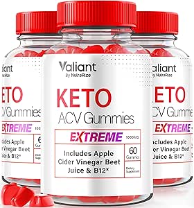Amazon.com: NutraRize (3 Pack) Valiant Gummies - Premium Keto + ACV Supplement (180 Gummies ...