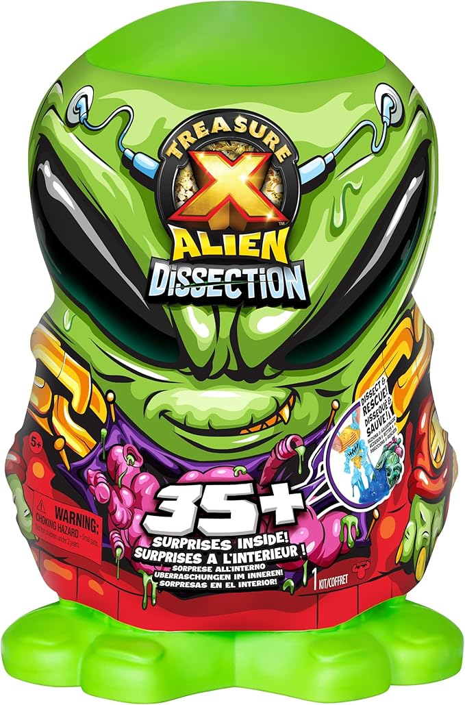 Amazon.com: Treasure X Mega Alien Dissection with 35 Plus Surprises ...