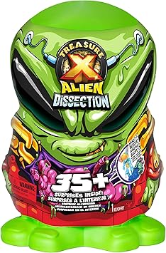 Amazon.com: Treasure X Mega Alien Dissection with 35 Plus Surprises Inside | Dissect The 12 ...