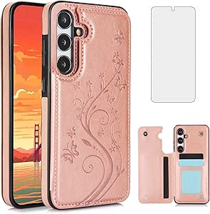 Amazon.com: Asuwish Phone Case for Samsung Galaxy S25 Plus S25+ 5G with Tempered Glass Screen ...