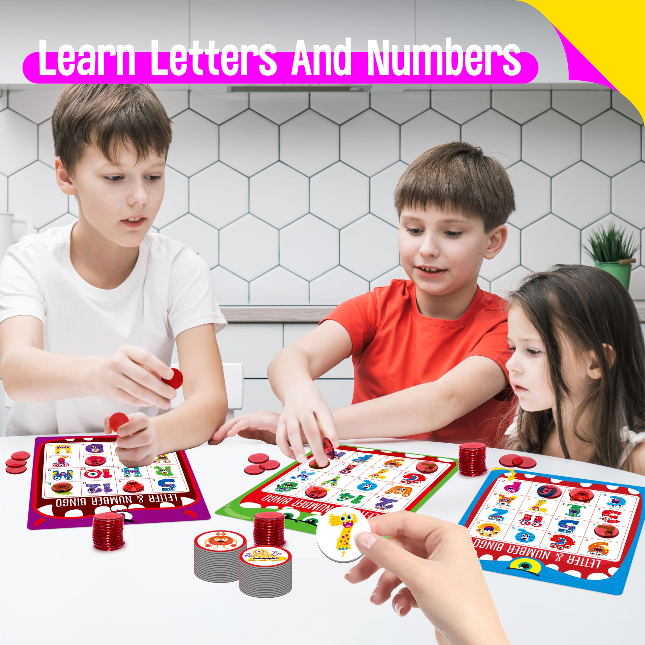 Snapklik.com : SpriteGru Monster Theme Bingo Game, Uppercase Letters ...