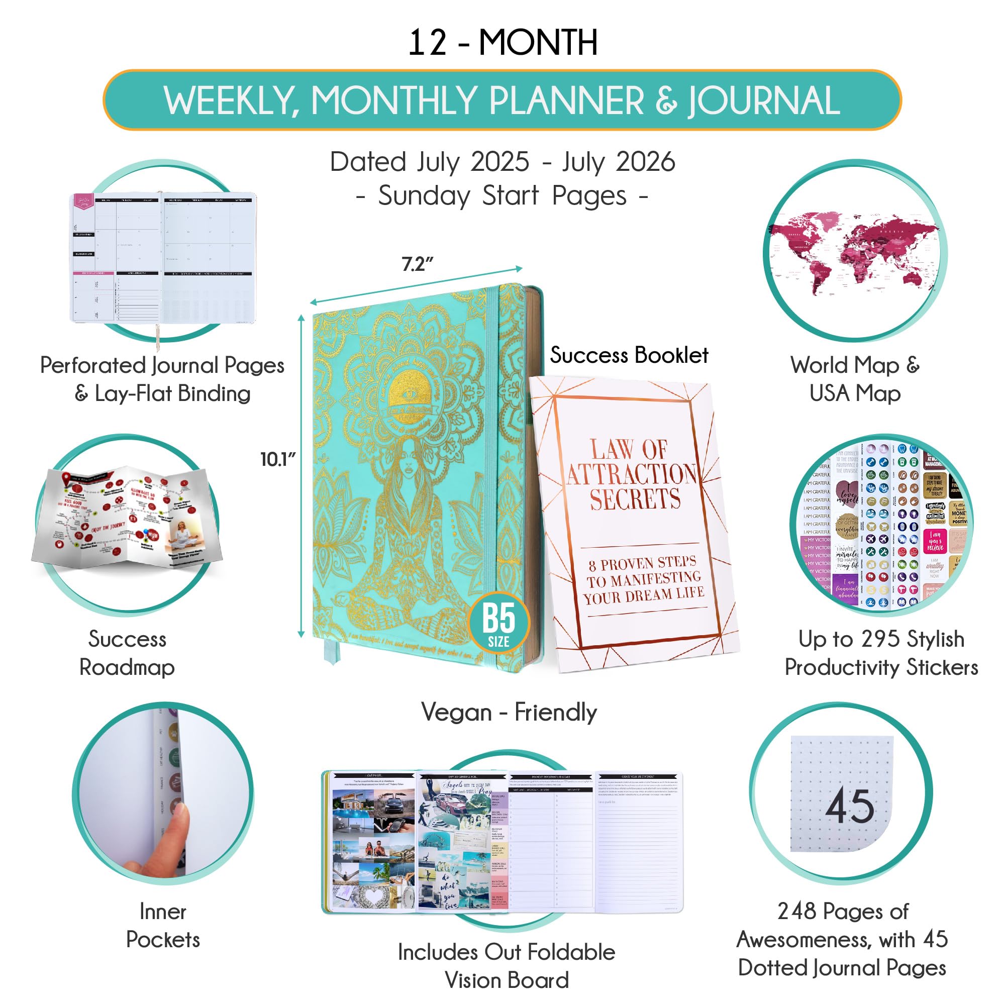 Snapklik.com : Academic Planner 2025-2026 - Weekly And Monthly Planner ...