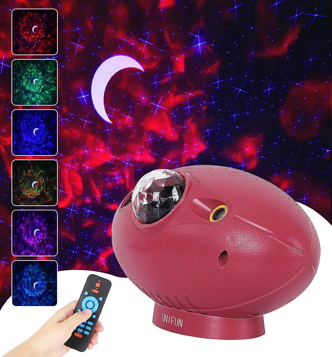 Amazon.com: UNIFUN Star Projector Night Light, Galaxy Projector Light ...