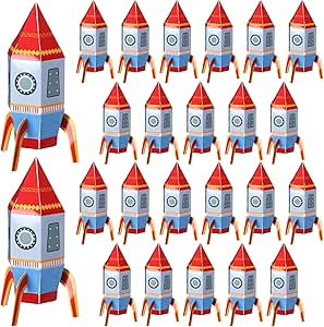 Amazon.com: Fuyoooo 24 Pcs Rocket Party Favor Rocket Space Ship Space ...