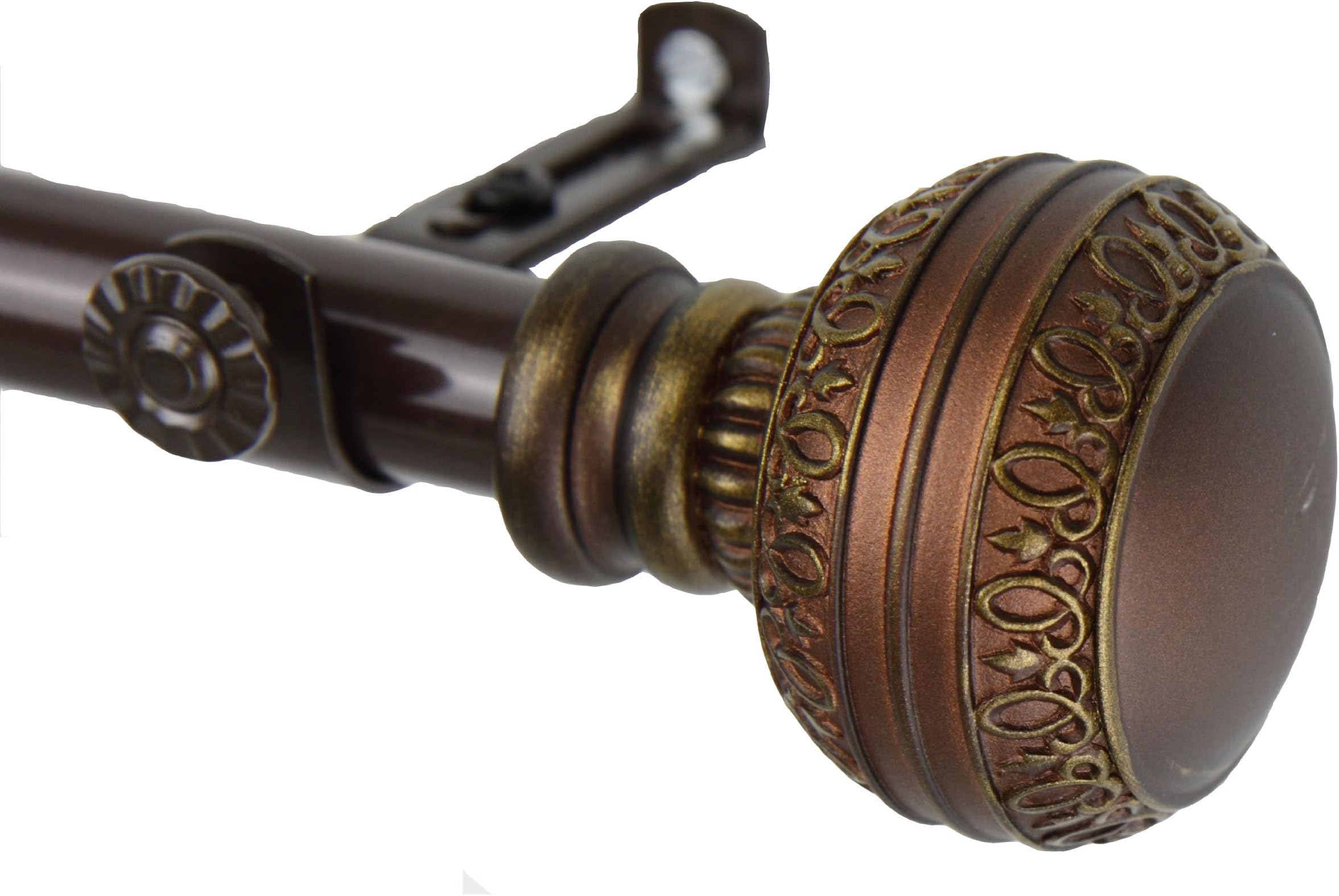 Amazon.com: Rod Desyne Dynasty Window Set Curtain Rod, 120"-170", Cocoa ...