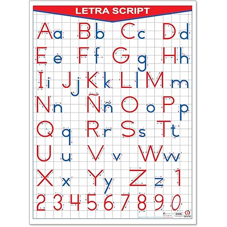 Educatodo Poster Letra Cursiva Amazon Mx Hogar Y Cocina