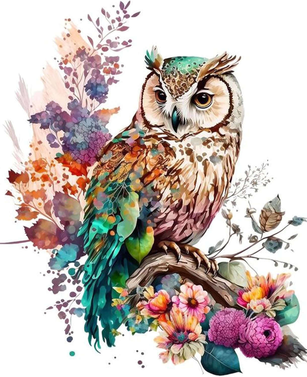 Amazon.com: YSUNETER Owl Diamond Painting Kits for Adults - 5D Diamond ...