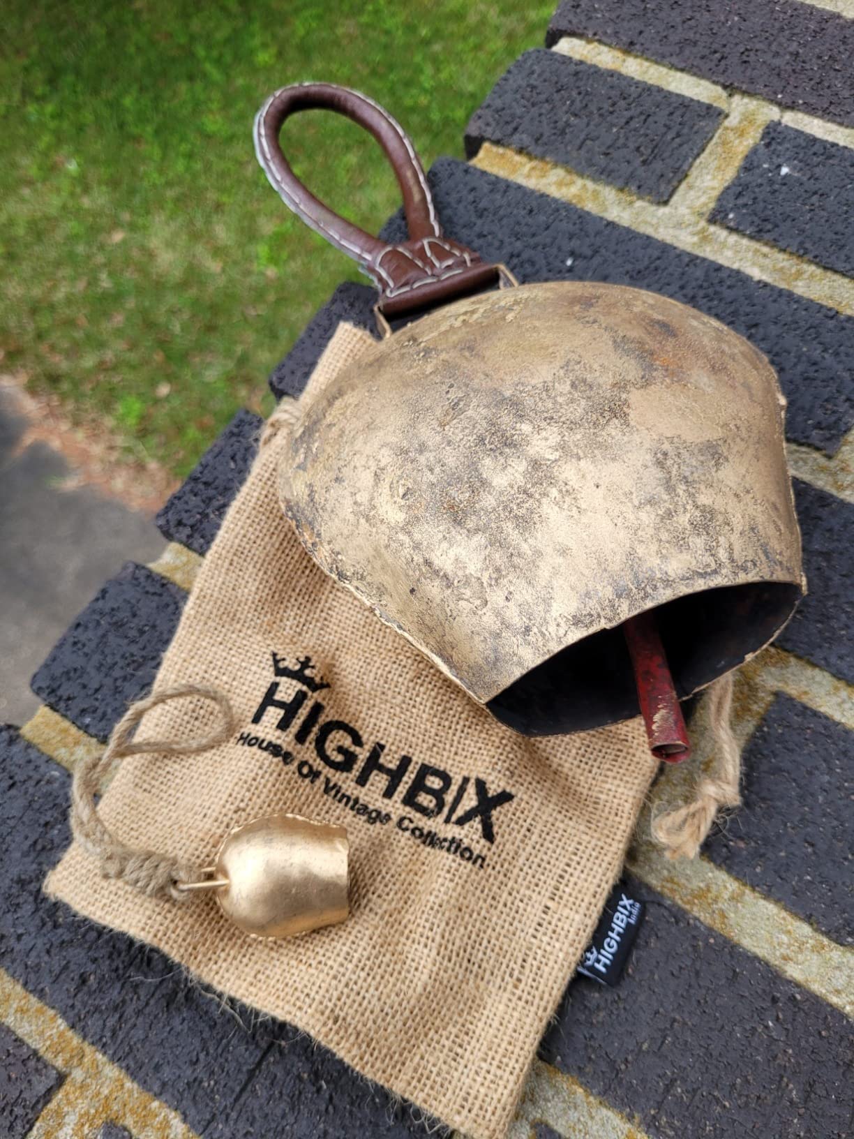 Amazon.com: HIGHBIX Giant Harmony Cow Bell Huge Vintage Handmade Rustic ...