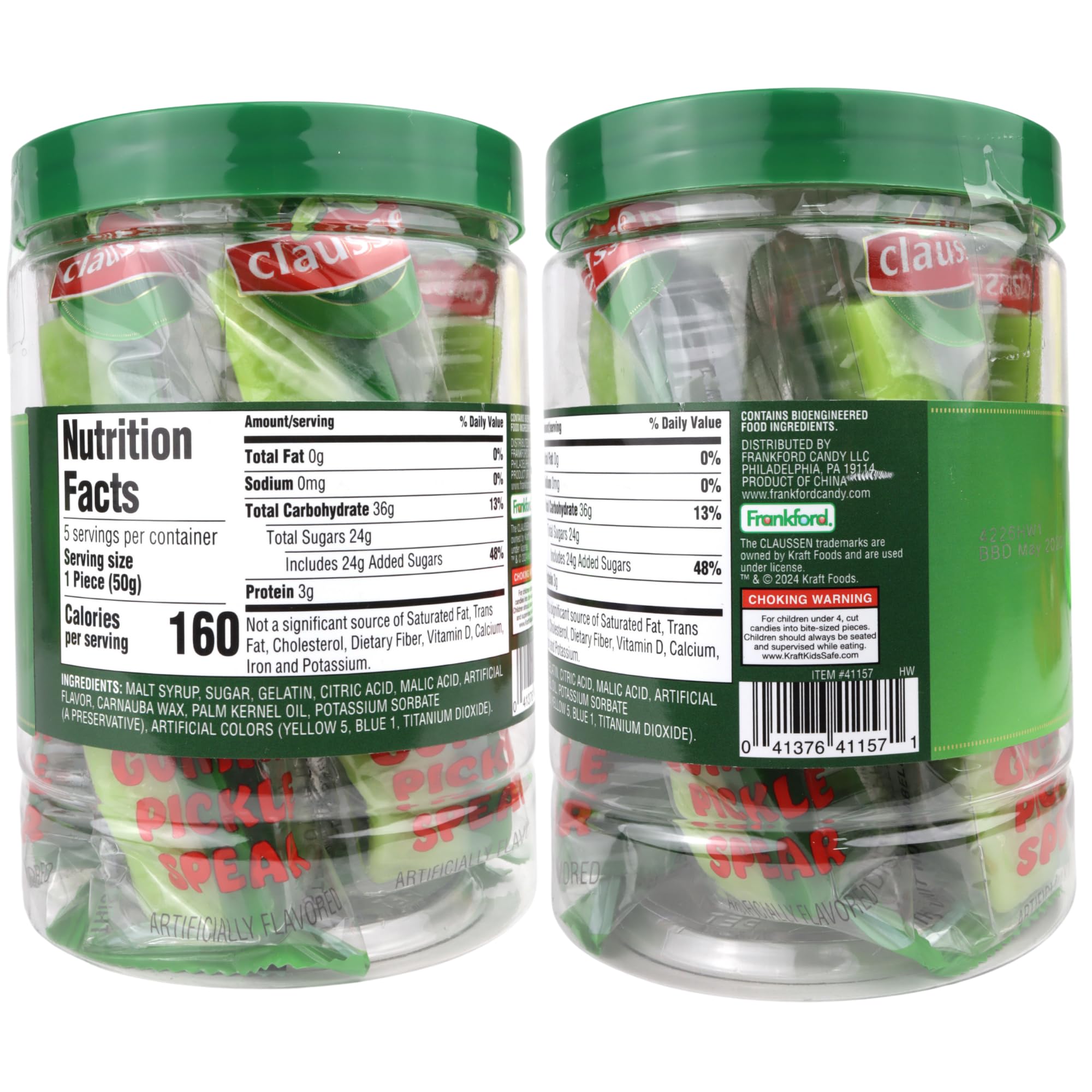Snapklik.com : Claussen Jar Of Gummy Pickle Spears