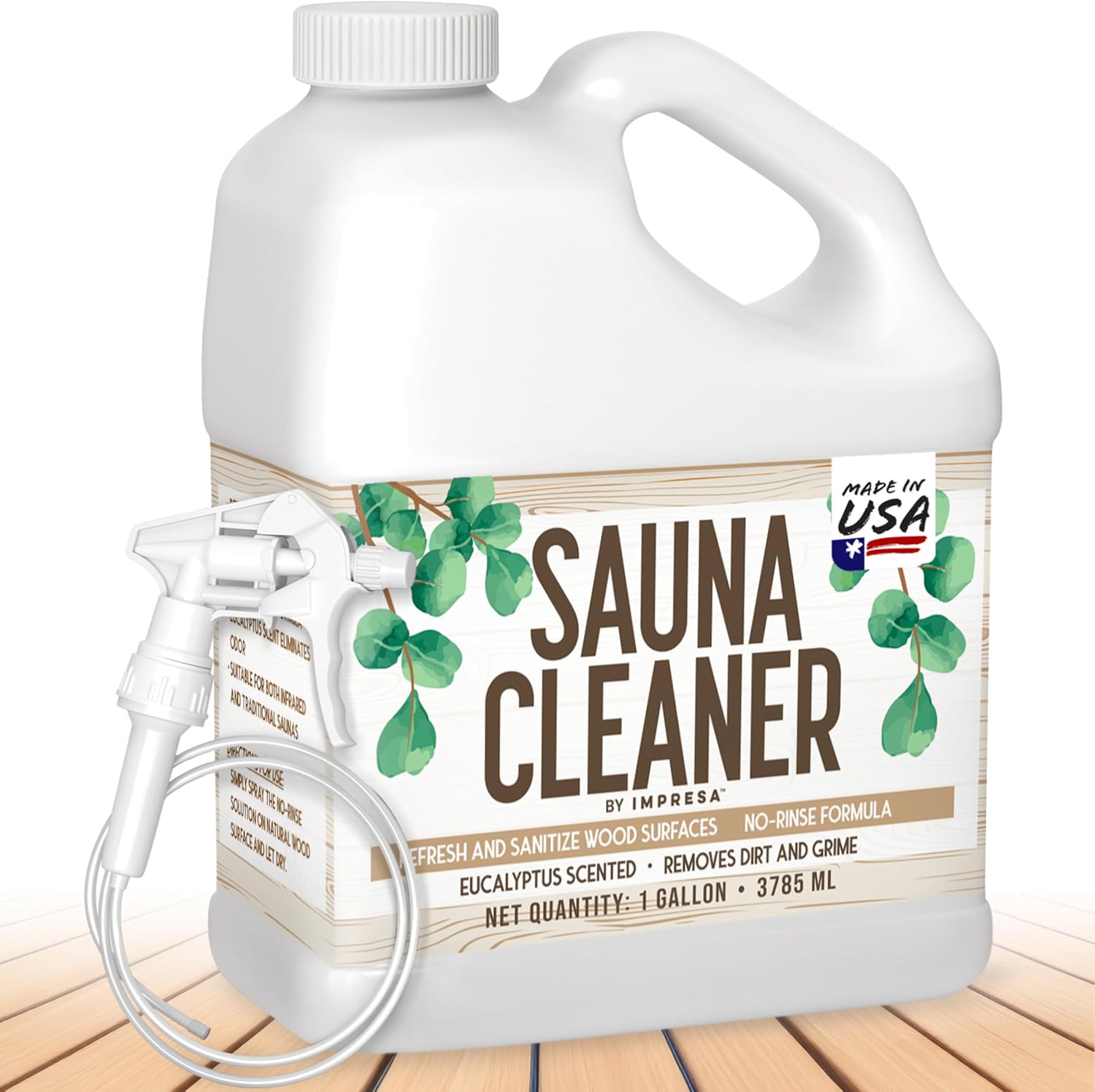 Amazon.com: IMPRESA 1gallon Sauna Cleaning Spray – All Purpose ...