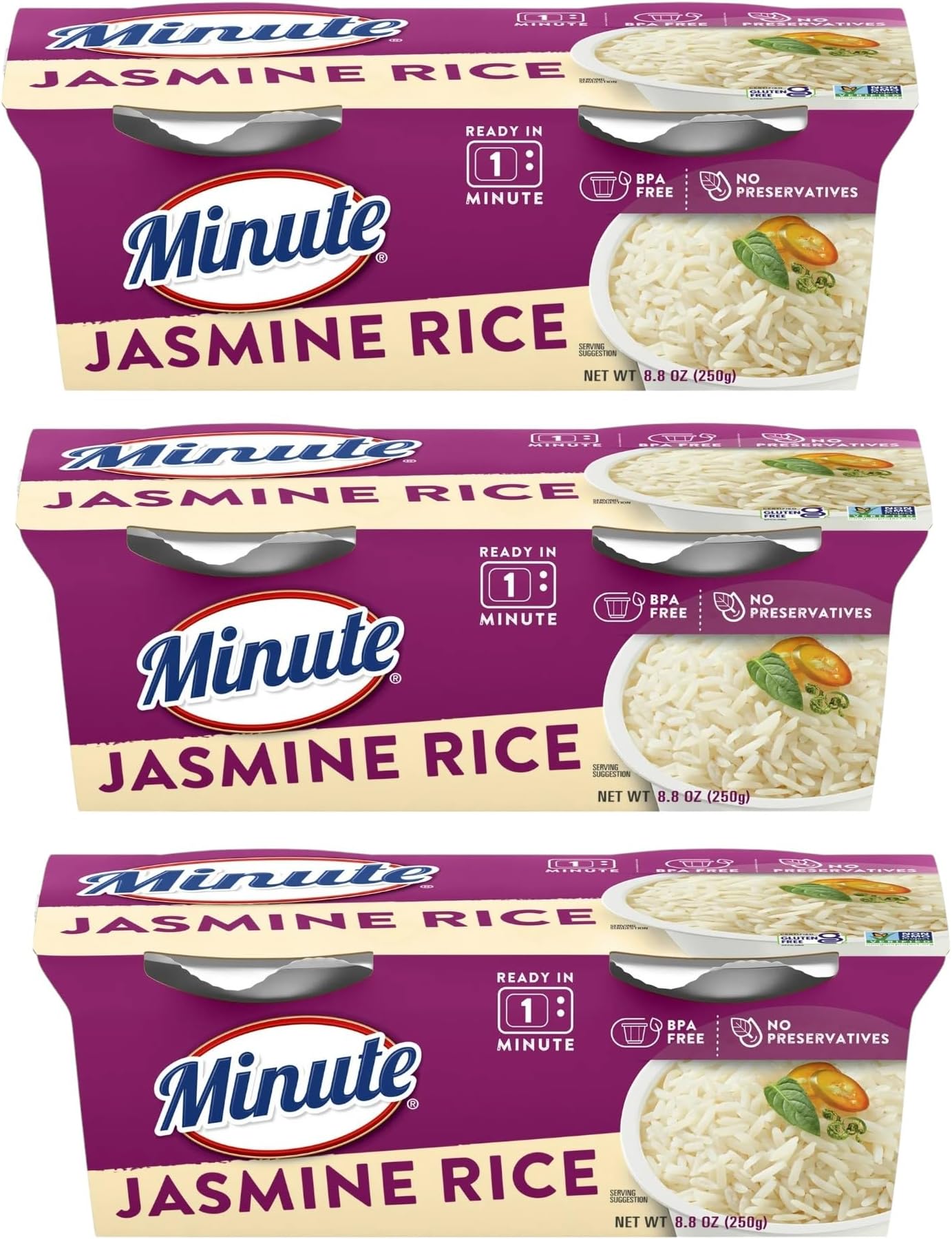 Amazon.com : Minute Ready-to-Serve Brown Rice, Microwavable Rice Cups ...